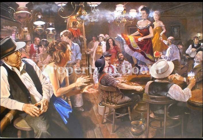 © John Solie, Steady the Table, 2007, oil, 50″ x 70″ | Booth Western ...